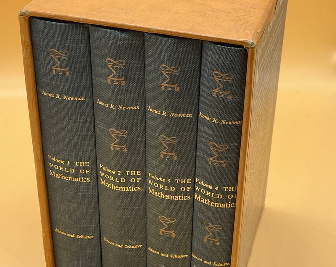 Rare Books the World of Mathematics by James R. Newman 1956 4 Volume ...