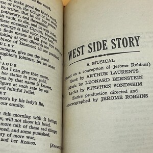Romeo and Juliet Together With West Side Story 1965 Dell Hardcover ...