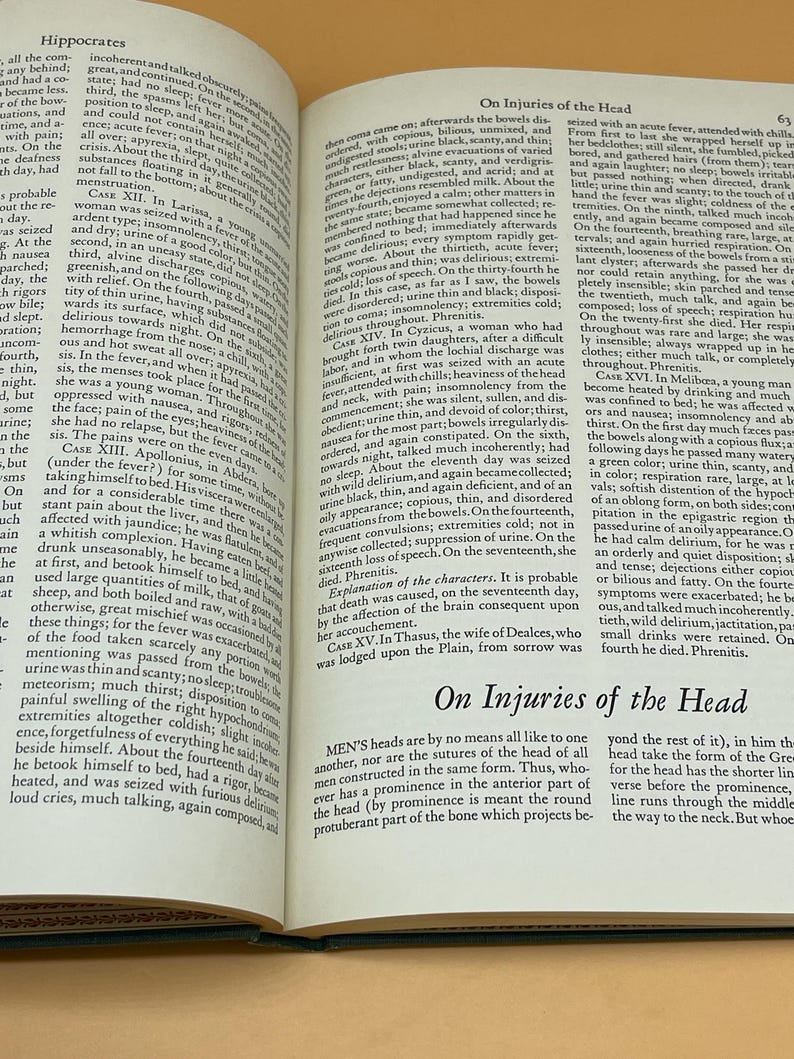 Hippocrates Hippocratic Writings & Galen on the Natural Faculties 1952 ...