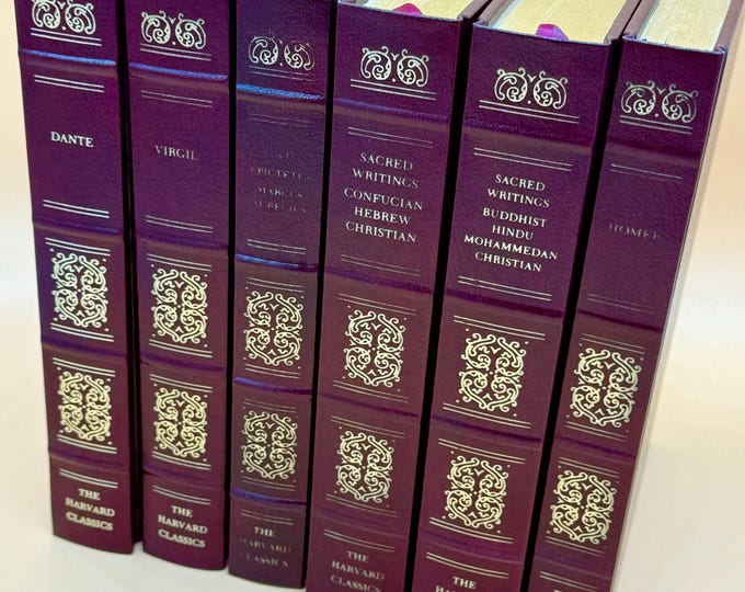Harvard Classics 1980 Grolier Edition Fine Binding in Simulated Leather ...