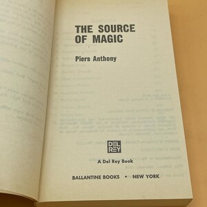 The Source of Magic by Piers Anthony First Ballantine Books MM PB 1979 ...