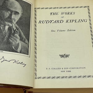 Rare Books the Works of Rudyard Kipling One Volume Edition Circa 1900 ...