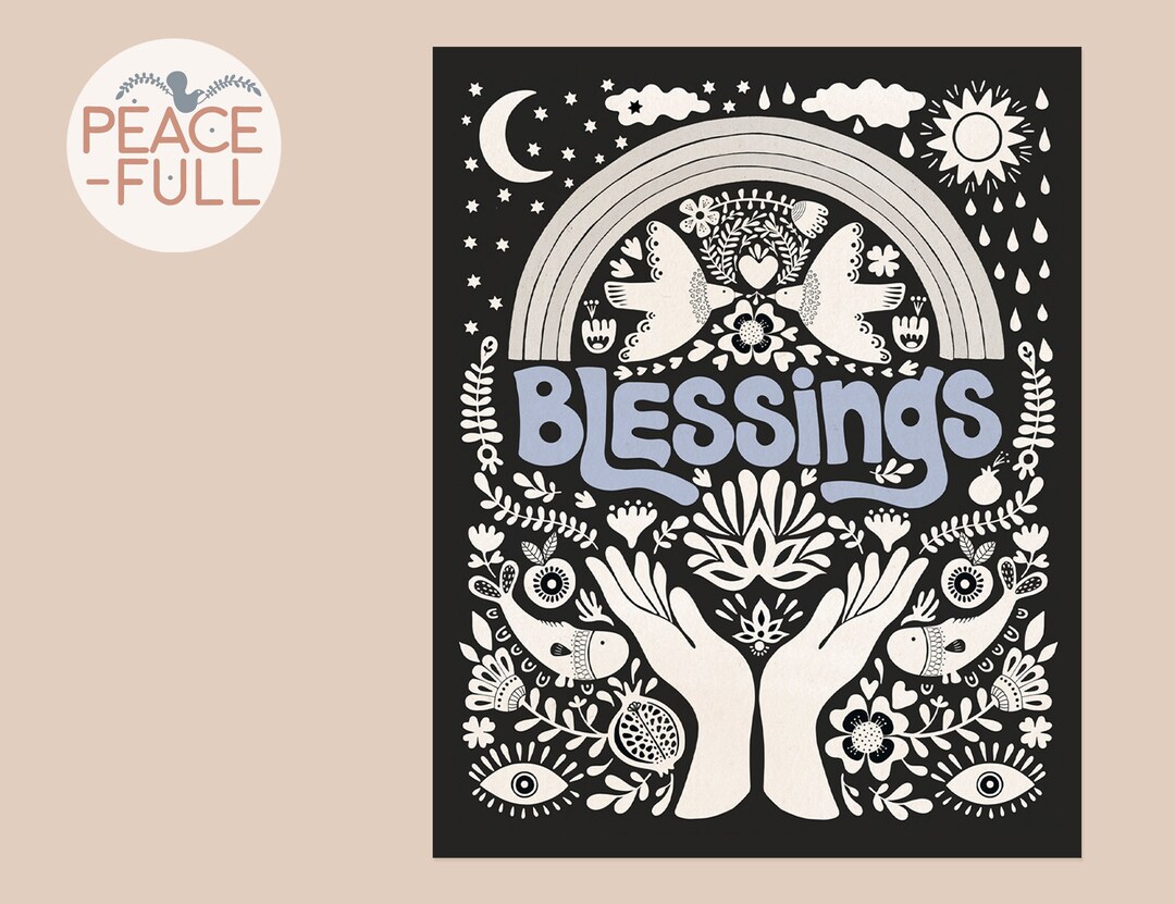Blessings to All - Visual Inspiration Art Print - Etsy