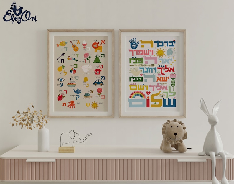 2 Posters Special Offer Hebrew Blessing for Children Birkat - Etsy