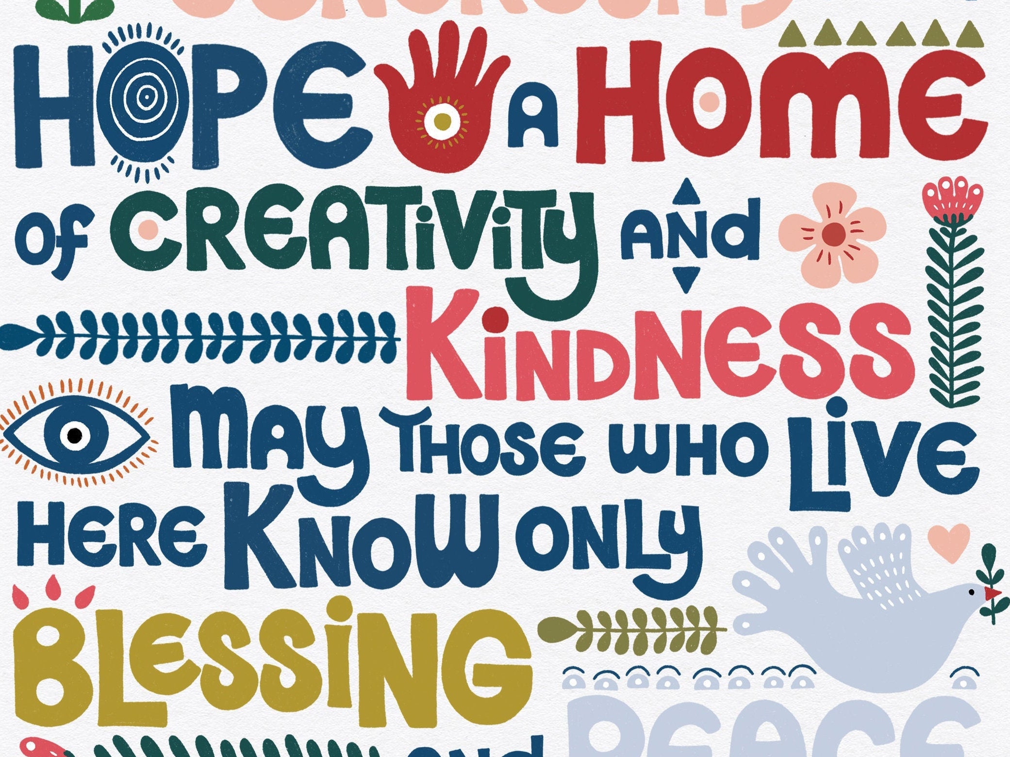 HOME BLESSING May This Home Be Blessed Print Welcome Home - Etsy Canada