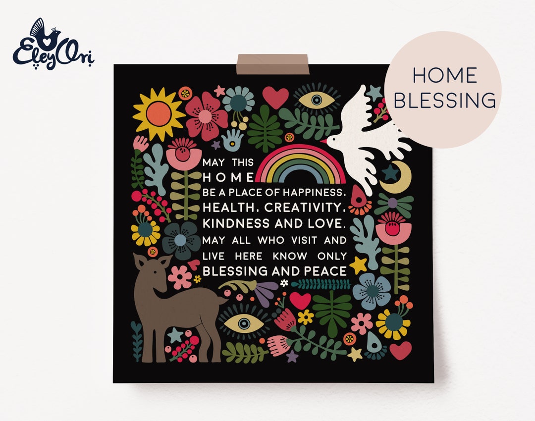 House Blessing, Housewarming Gift, Home Sweet Home, Blessings for Home ...