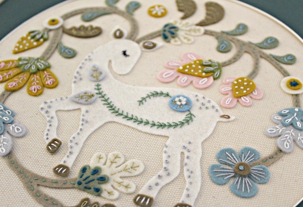 Embroidery Art Embroidery Applique Felt Flowers Felt Birds - Etsy Canada