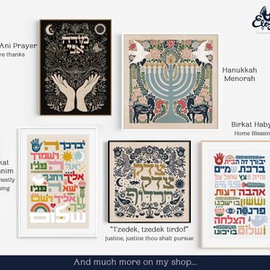 Hebrew Alphabet Poster - Alef Bet Poster - Hebrew Letters Poster ...