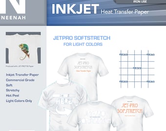 2 Sheets Inkjet Printable HTV Jet-pro SS Printable Heat - Etsy