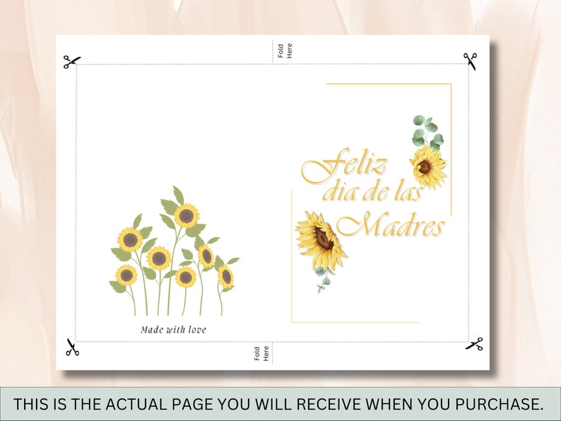 Feliz Dia De La Madre, Mother's Day Card, Mother's Day, Sunflower ...