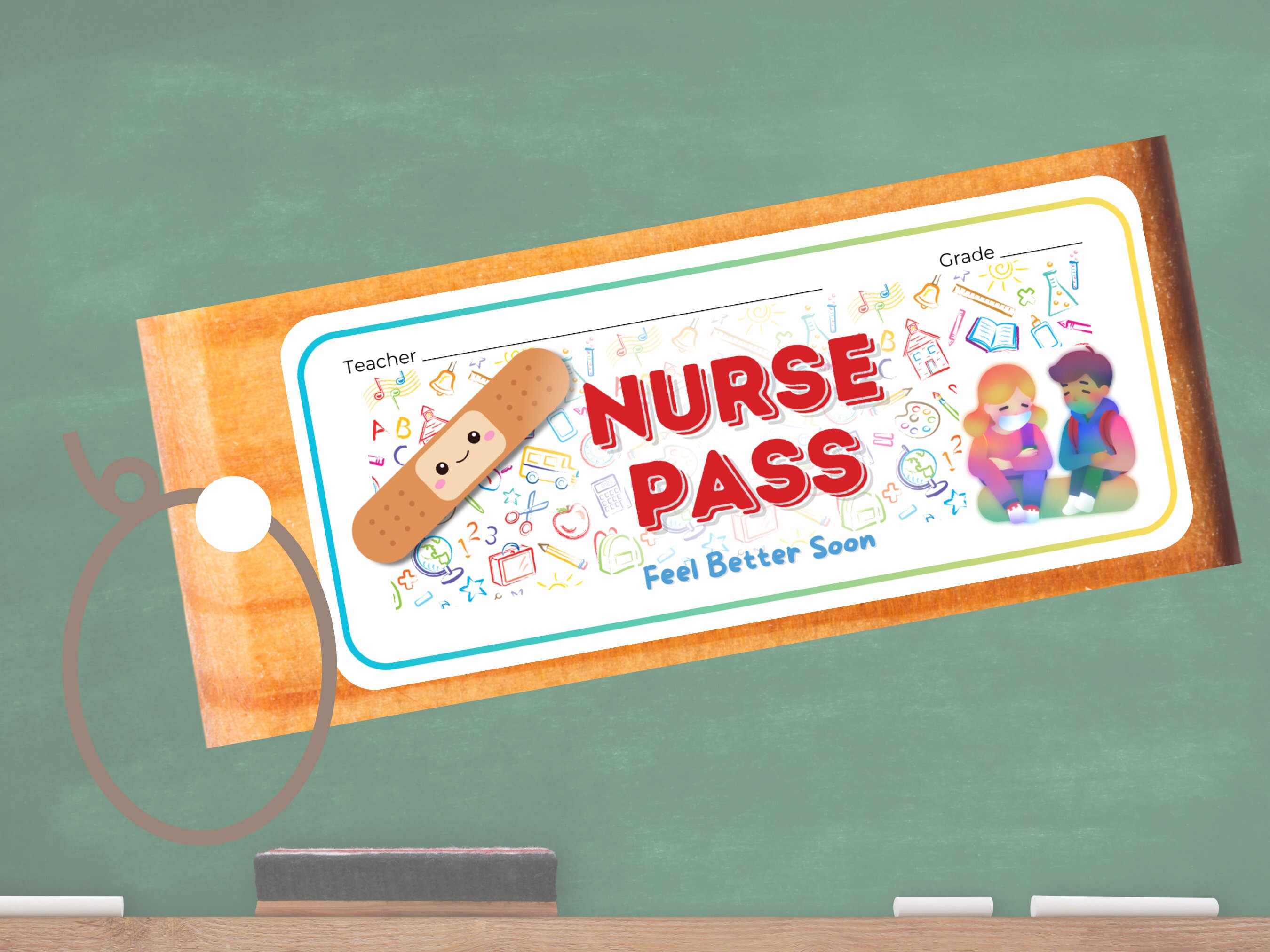 Hall Pass Set, Bathroom Pass, Nurse Pass, Hall Pass, Teacher Hall Pass ...