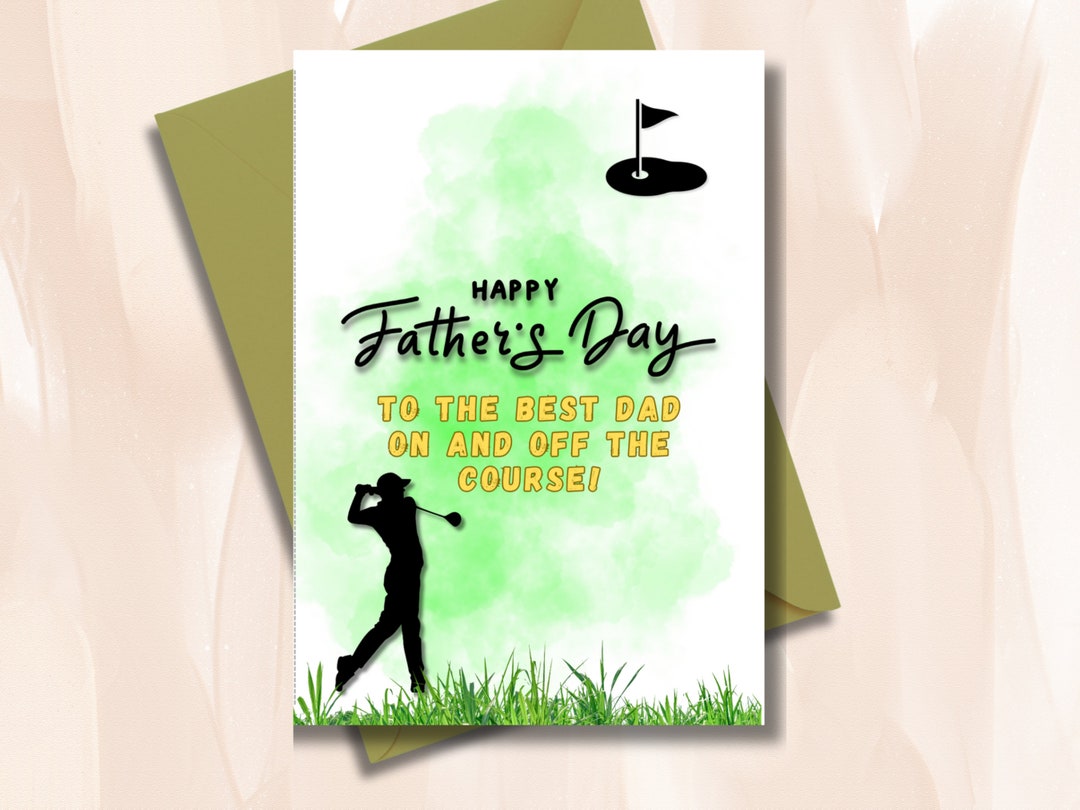 Golf Dad, Father's Day Card, Father's Day, Dad, Father, Best Dad, for ...