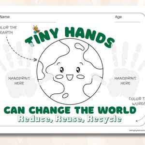 Handprint Project, Recycle, Save and Protect, Earth Day, World ...