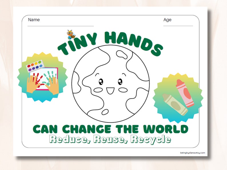 Handprint Project, Recycle, Save and Protect, Earth Day, World ...