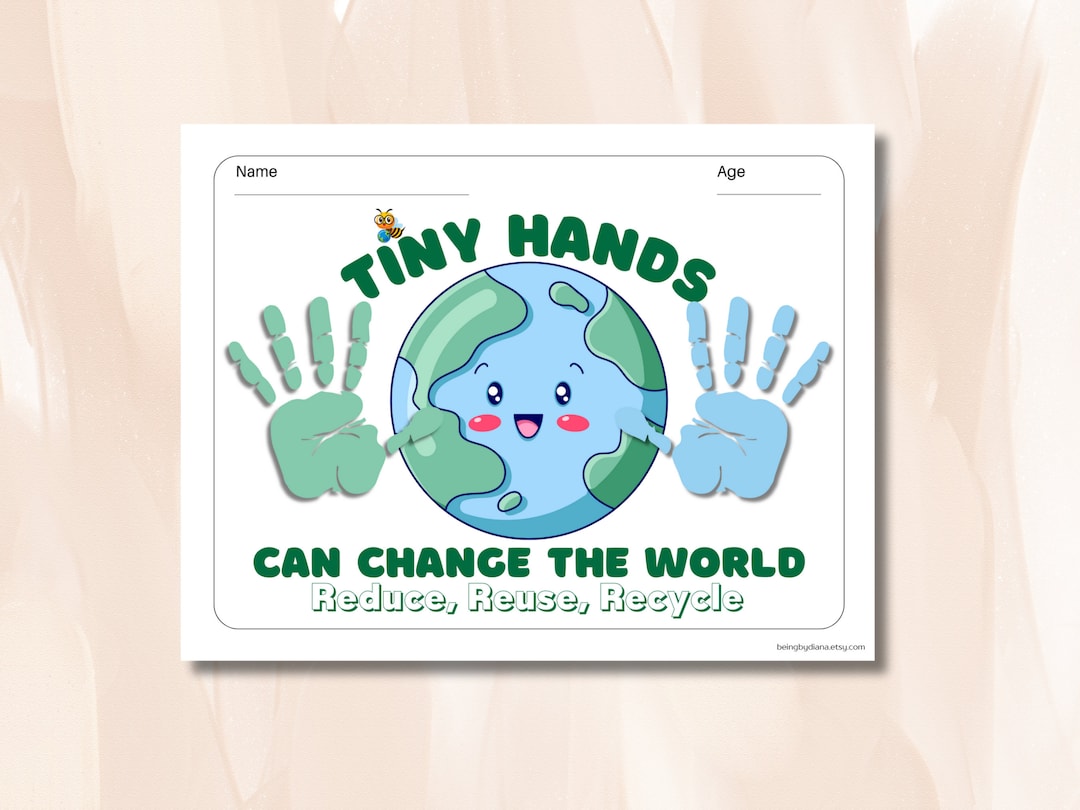 Handprint Project, Recycle, Save and Protect, Earth Day, World ...