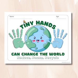 Handprint Project, Recycle, Save and Protect, Earth Day, World ...