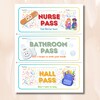 Hall Pass Set, Bathroom Pass, Nurse Pass, Hall Pass, Teacher Hall Pass ...