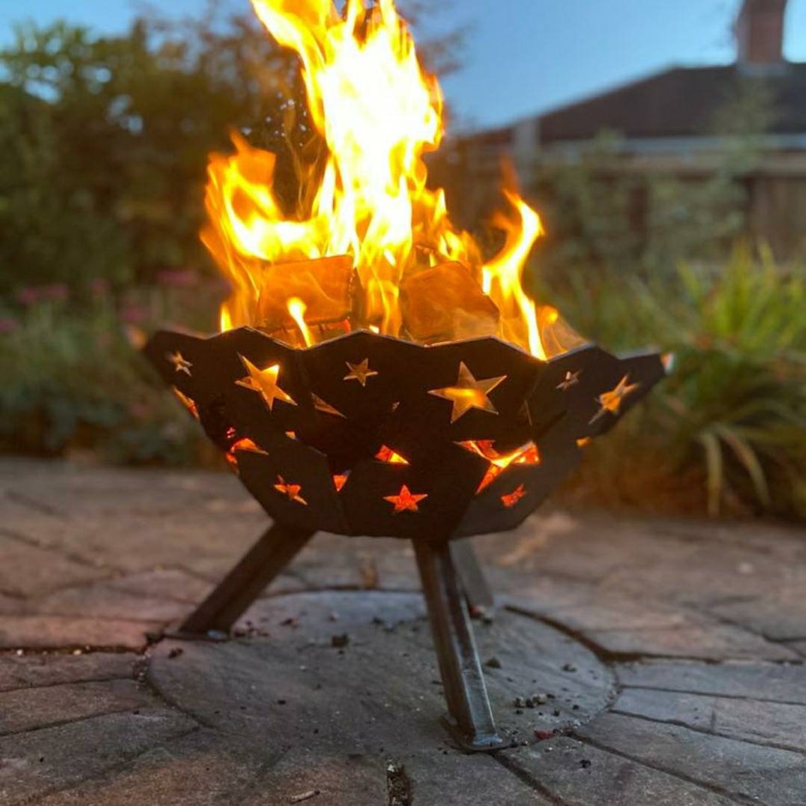 Fire Pit Star Design Hand Made Fully Welded Firepit - Etsy