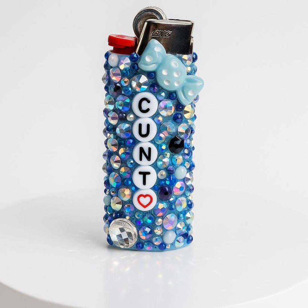 Bedazzled Junk Rhinestone Lighter With Bow!! Sparkly !! - Etsy