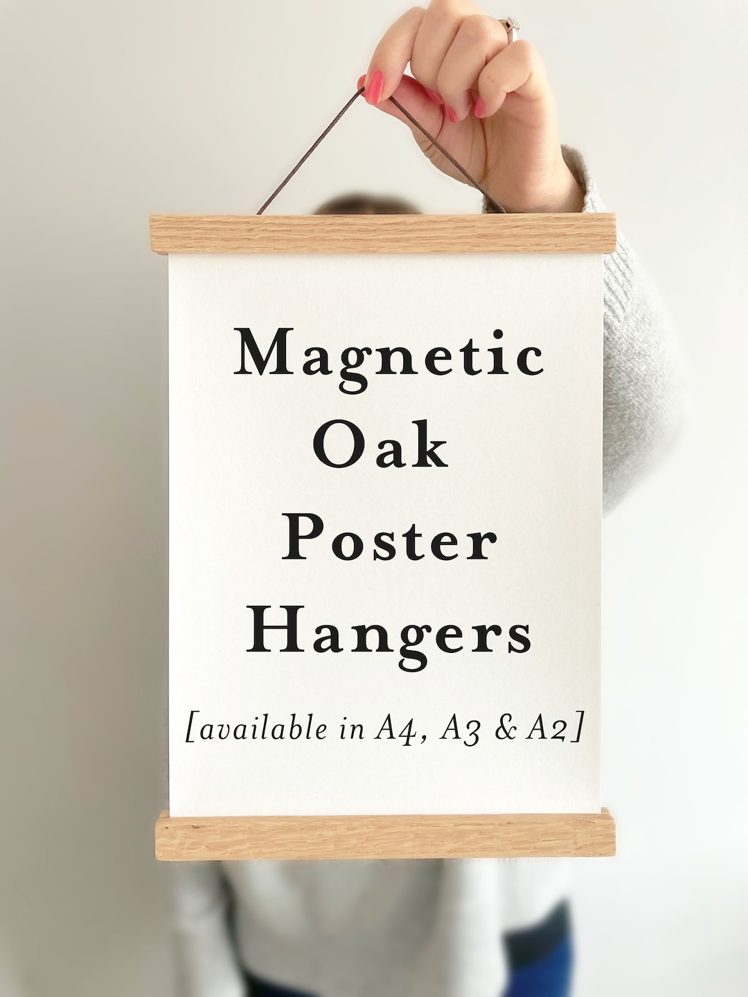 Magnetic Solid Oak Poster Hanger, Frame to Fit A4, A3, A2 - Etsy