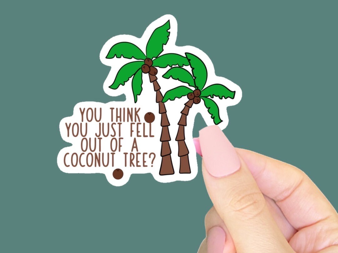 Coconut Tree Kamala Kamala Harris Sticker Election Sticker for Journal ...