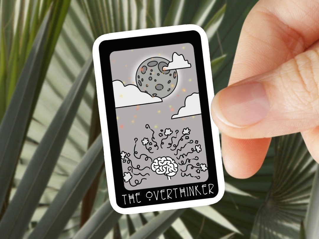 The Overthinker Tarot Sticker for Water Bottle Phone - Etsy