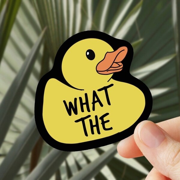 What the Duck Sticker - Etsy
