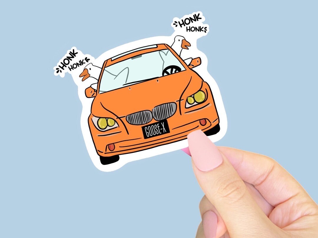 Goose Honk Honk Silly Goose on the Loose Goose Car Funny Sticker for ...