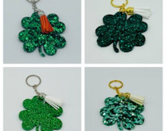 Shamrock Keychain | Etsy