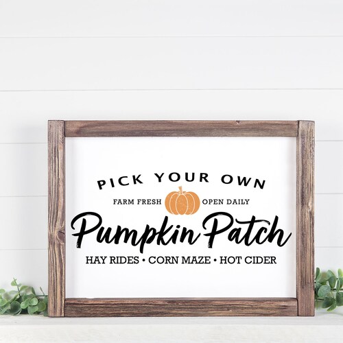 Pumpkin Patch Printable Fall Printable Pumpkin Patch Sign - Etsy