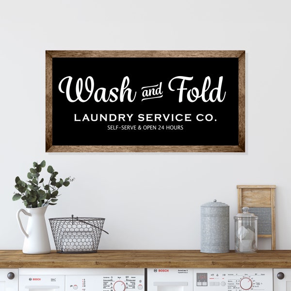 Vintage Laundry Sign - Etsy