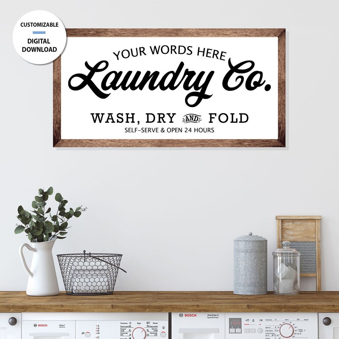 Personalized Laundry Room Decor Sign Vintage - Etsy