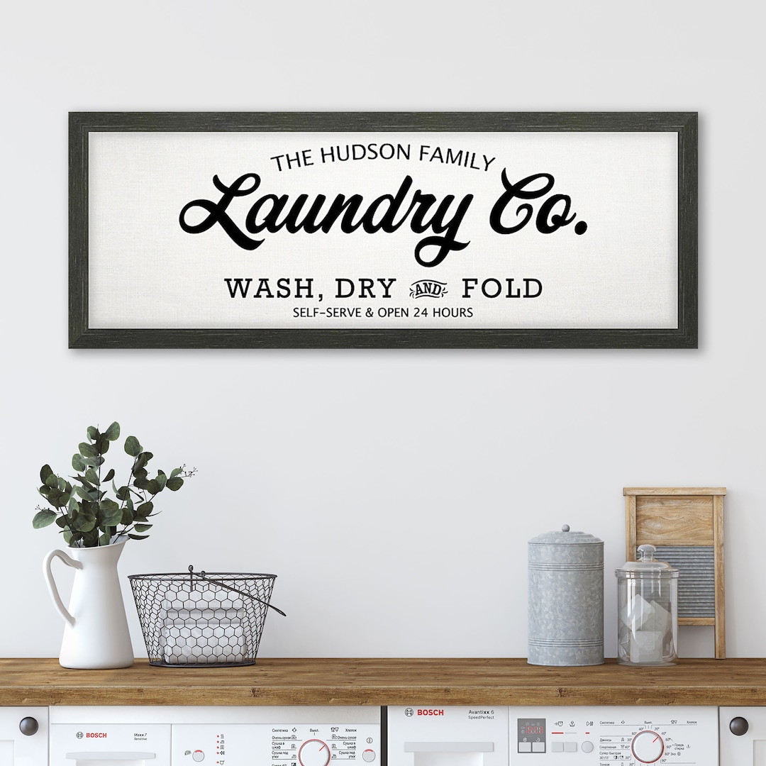 Personalized Laundry Room Sign | Laundry Room Decor - Etsy