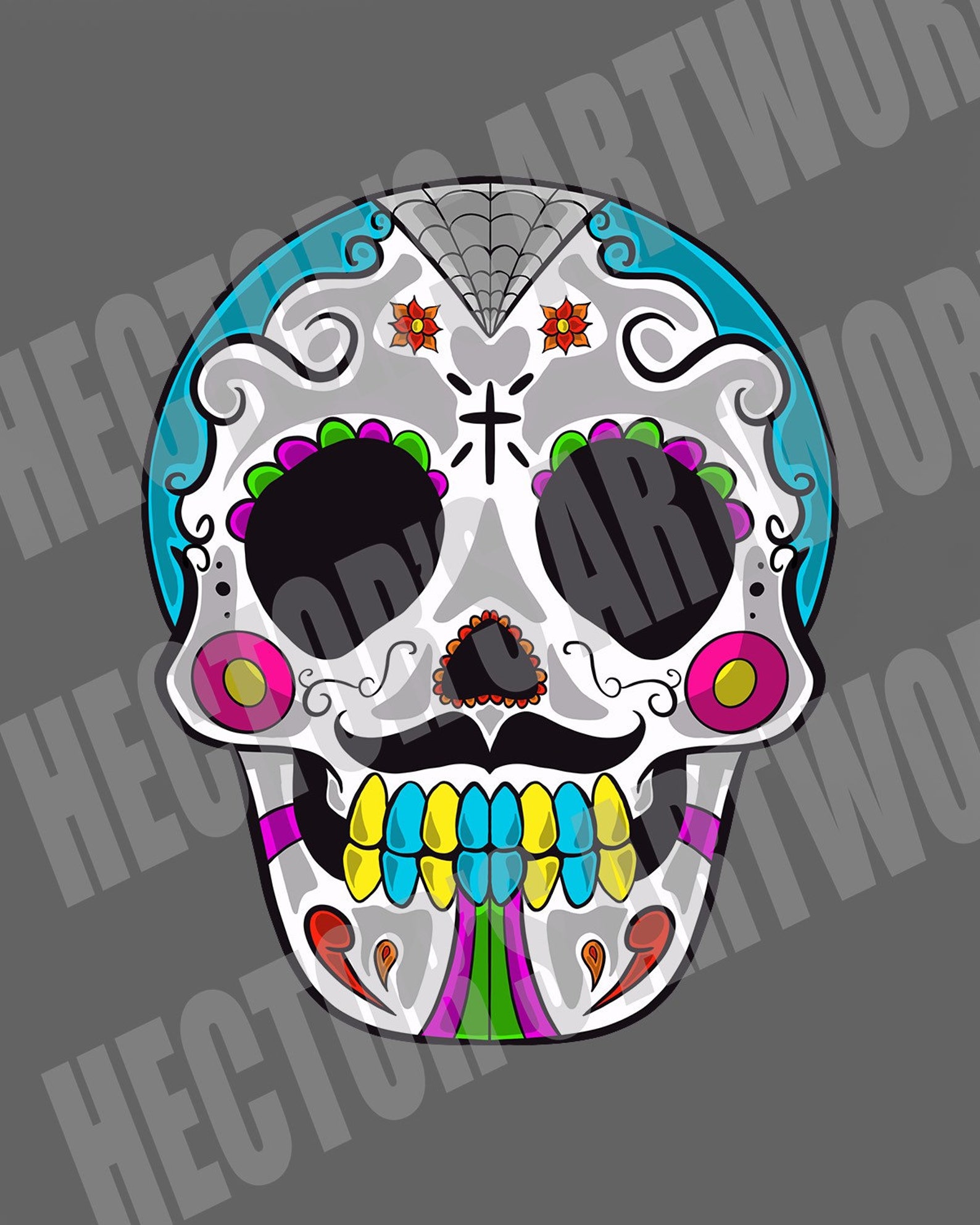 Sugar Skulls PNG Bundle | Sublimation Designs | Digital Backgrounds ...