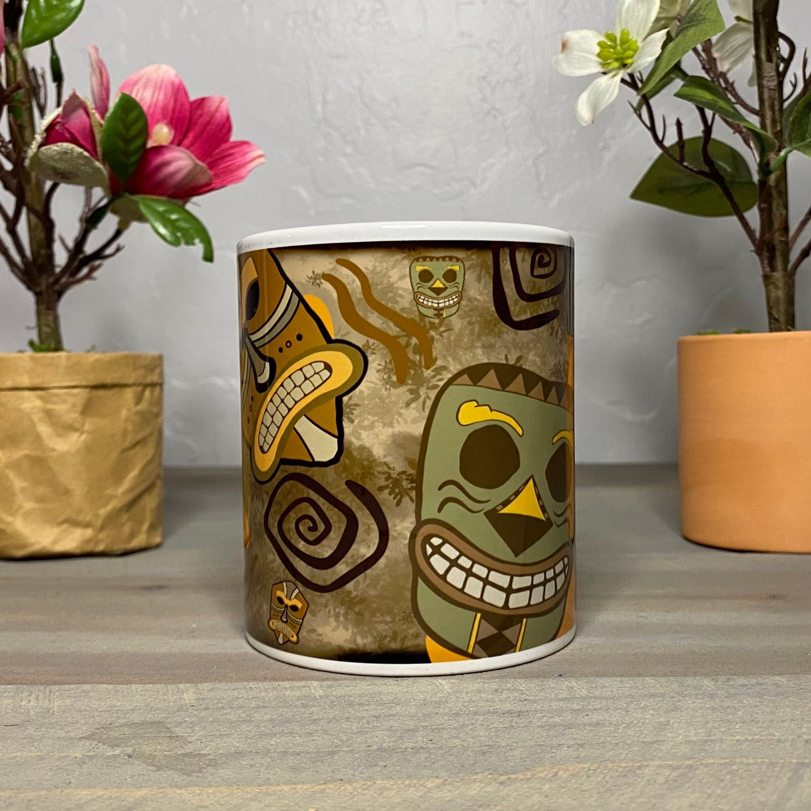 Tiki Tiki Mug | Coffee Mug | Mugs | Tiki Cup | Tiki Mug | Mug| Tiki ...