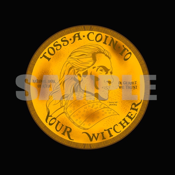 Witcher Coin Digital File | Etsy