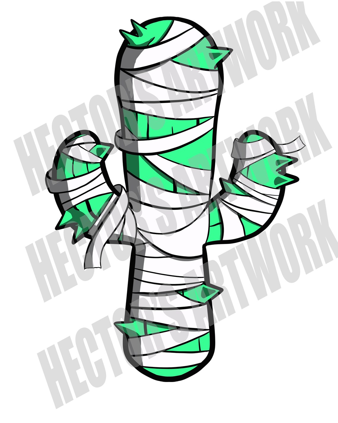 Spooky Cactus PNG Set | Halloween | Zombie | Digital Artwork | Digital ...