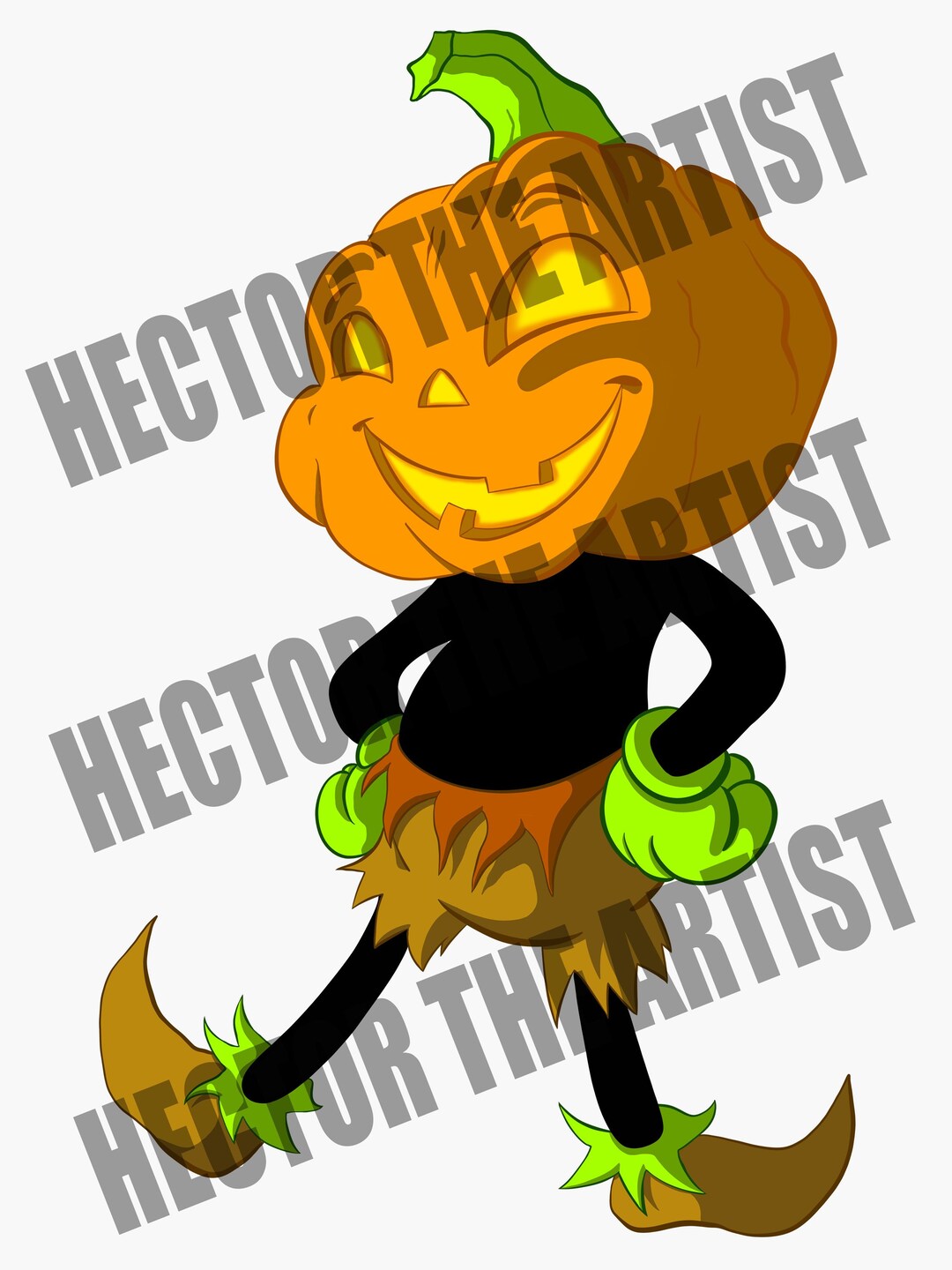 Pumpkin Jack PNG - Etsy