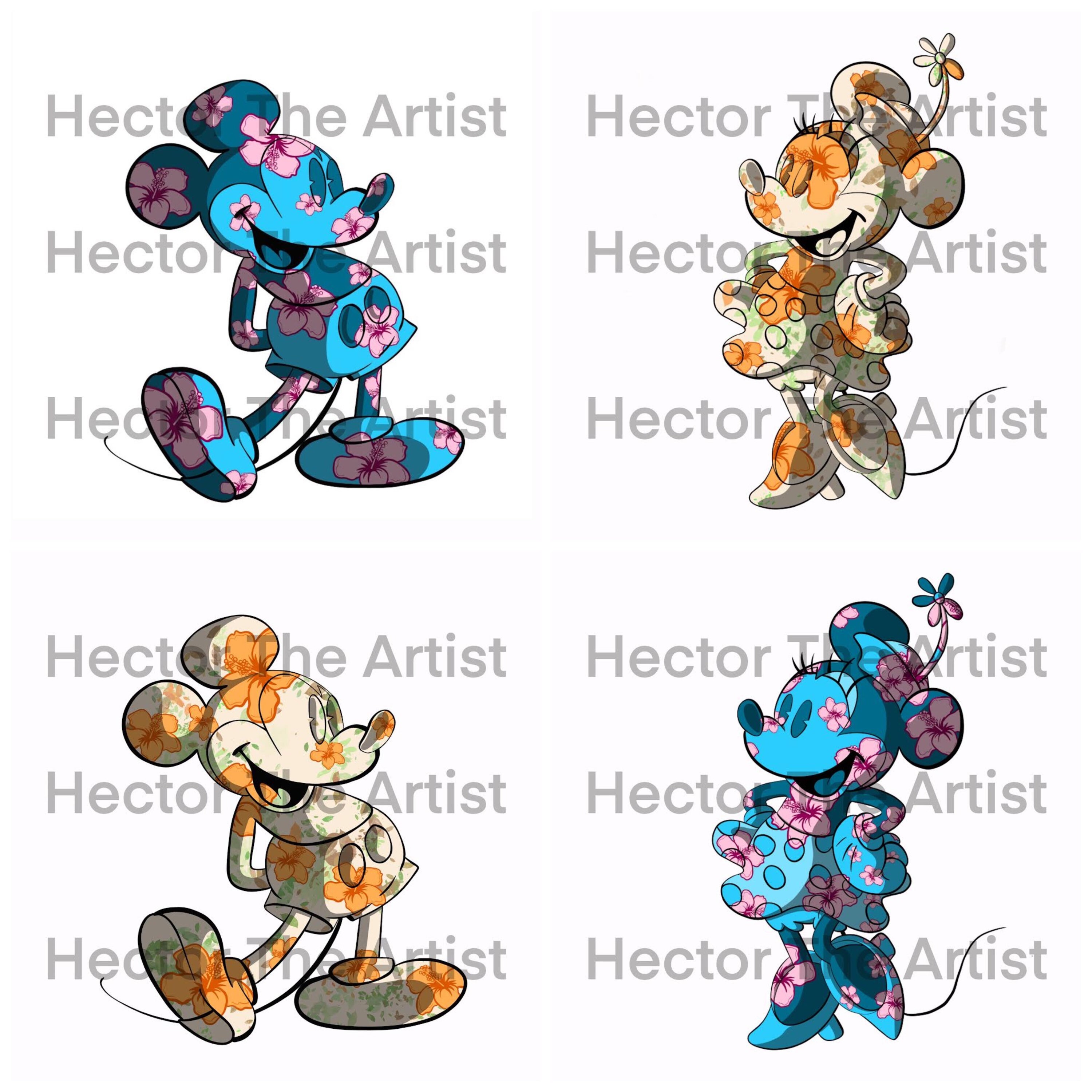 Tropical Mouse PNG Bundle | Hawaiian Sublimation Designs | Tiki Digital ...