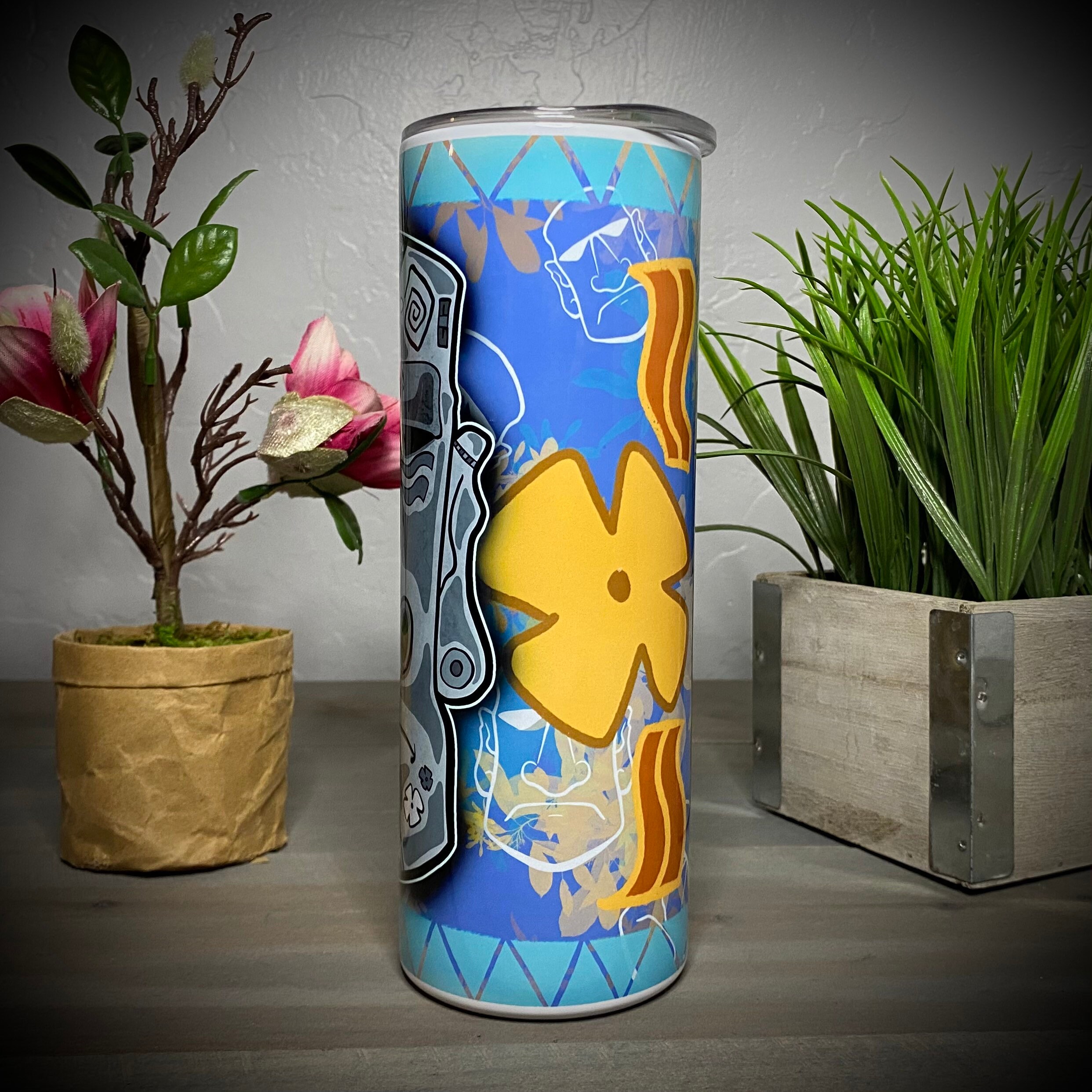 Moai Tumbler Tiki Moai Moai Tumbler Tumbler Cup - Etsy