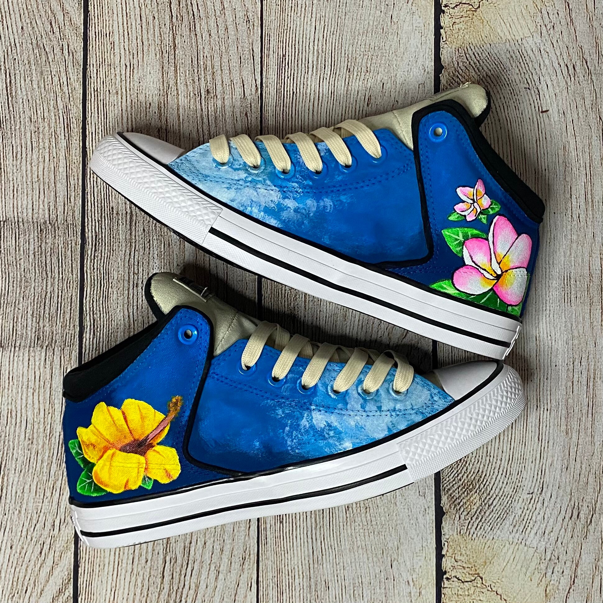 Aloha Custom Converse All Star Shoes Aloha Custom Converse - Etsy