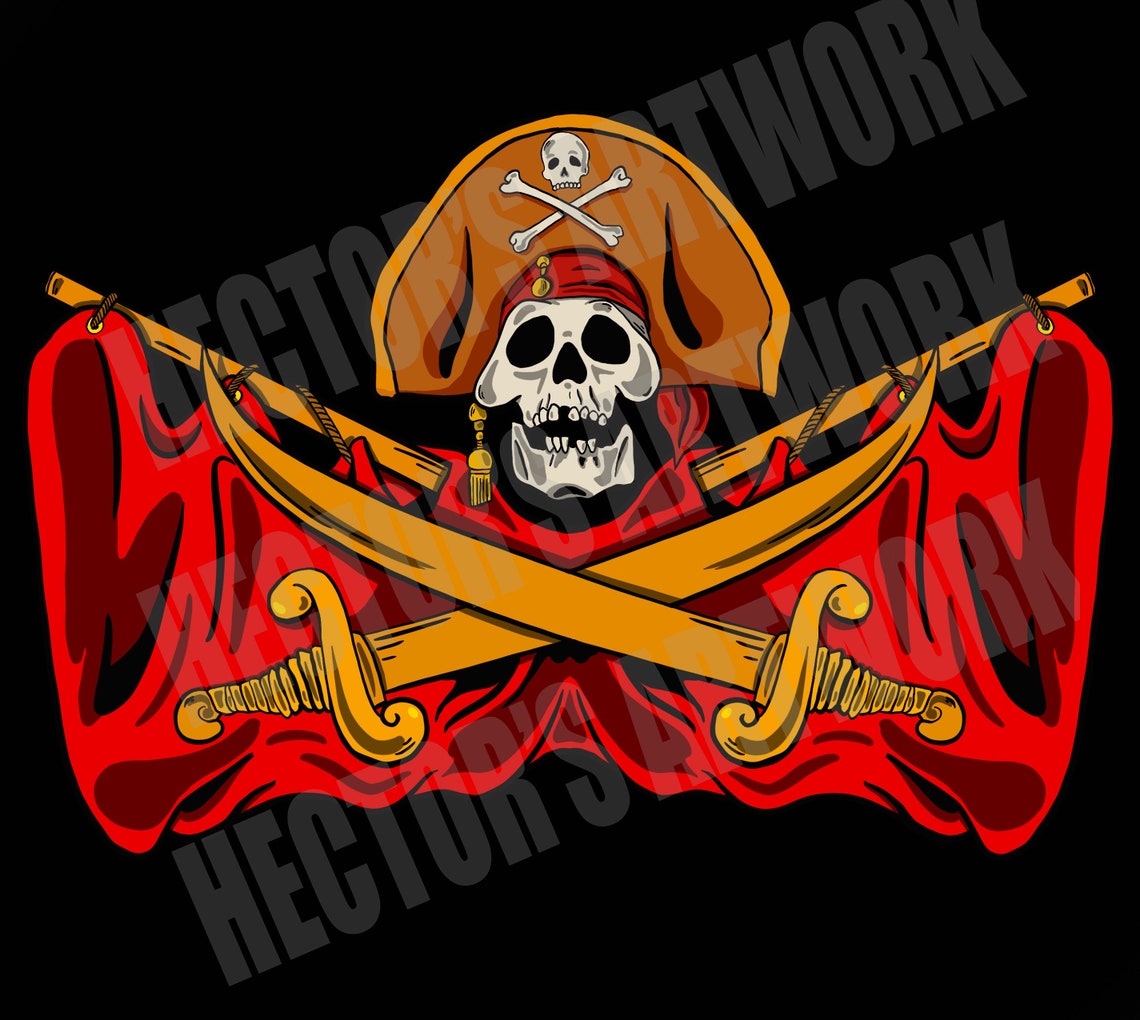 Pirates Skull PNG | Pirate Sublimation Designs | Digital Wallpaper ...