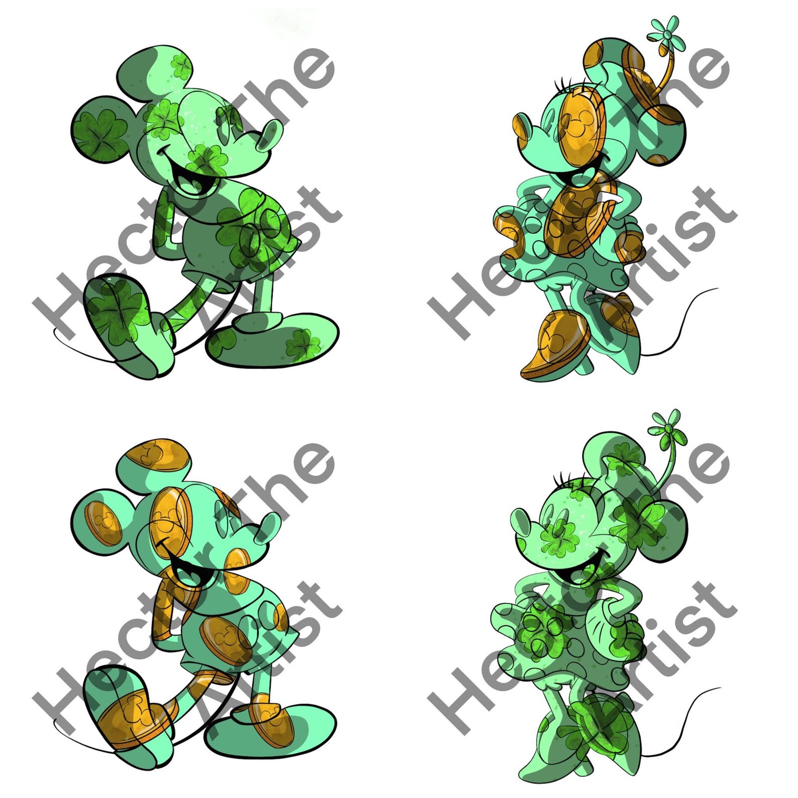 Lucky Mouse PNG Bundle | Sublimation PNG Designs | PNG | Sublimation ...