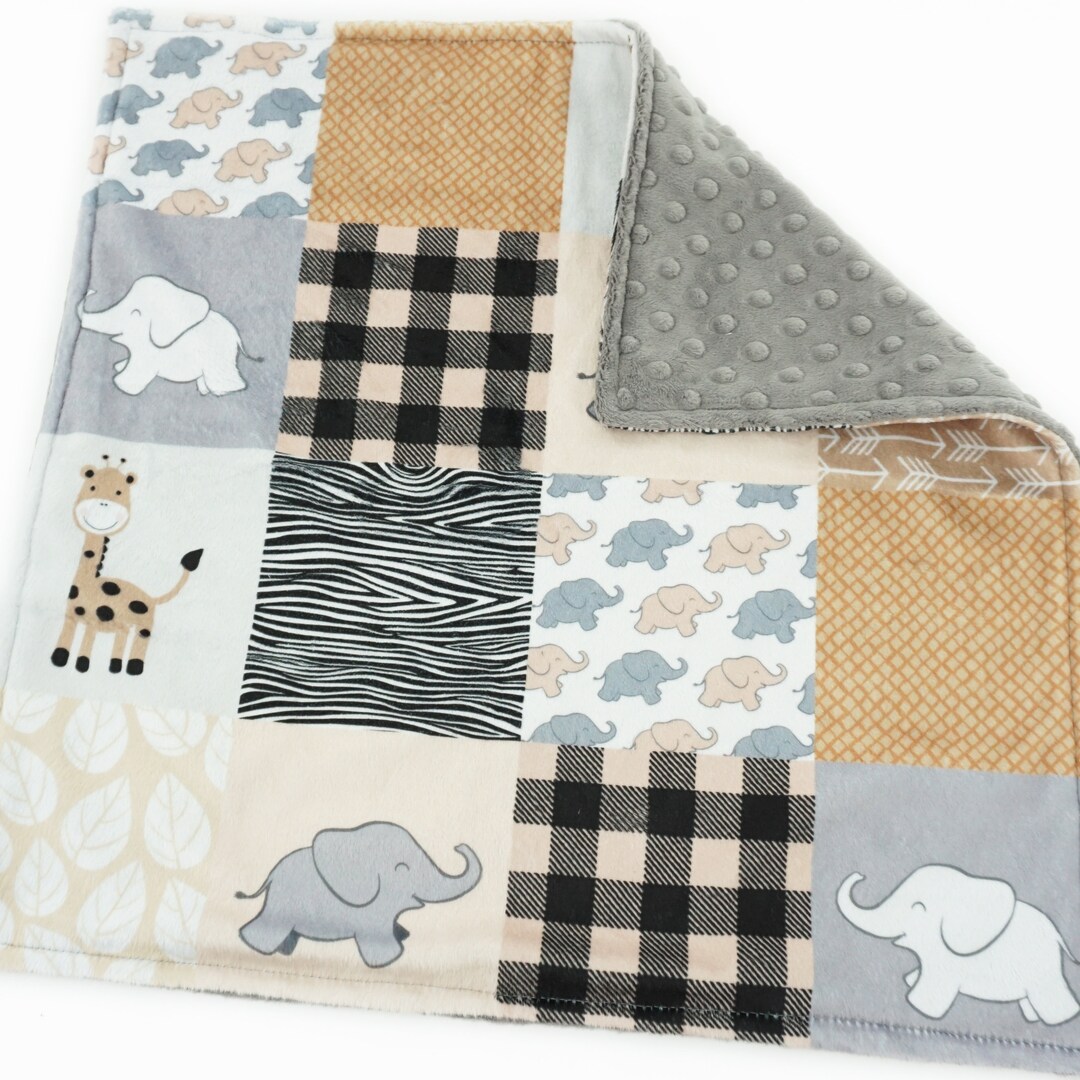 Minky Mini Lovey & Teether Elephant Baby Gift Set Elephant - Etsy