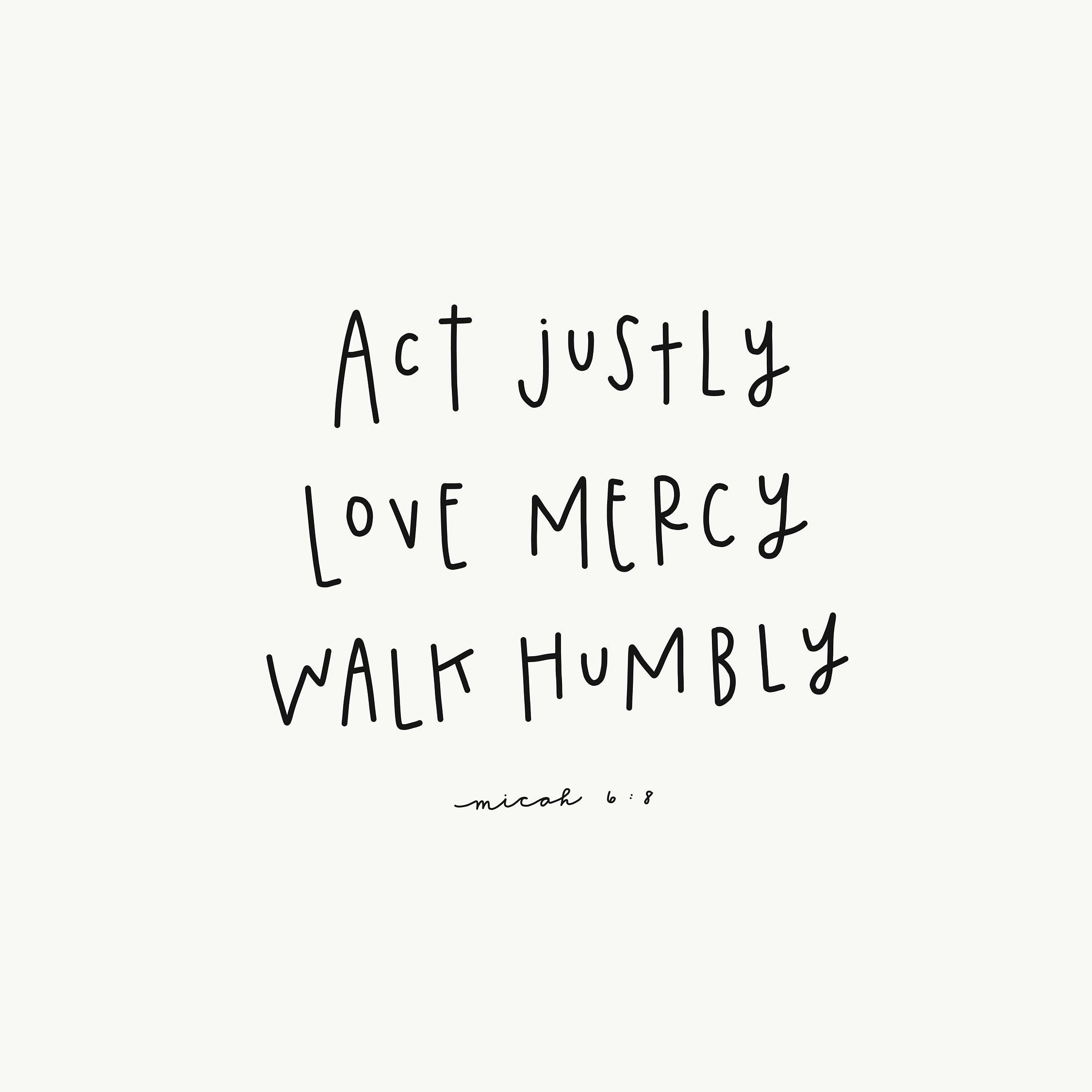 Bible Verse Wall Printable, Micah 6:8, Act Justly, Love Mercy, Walk ...