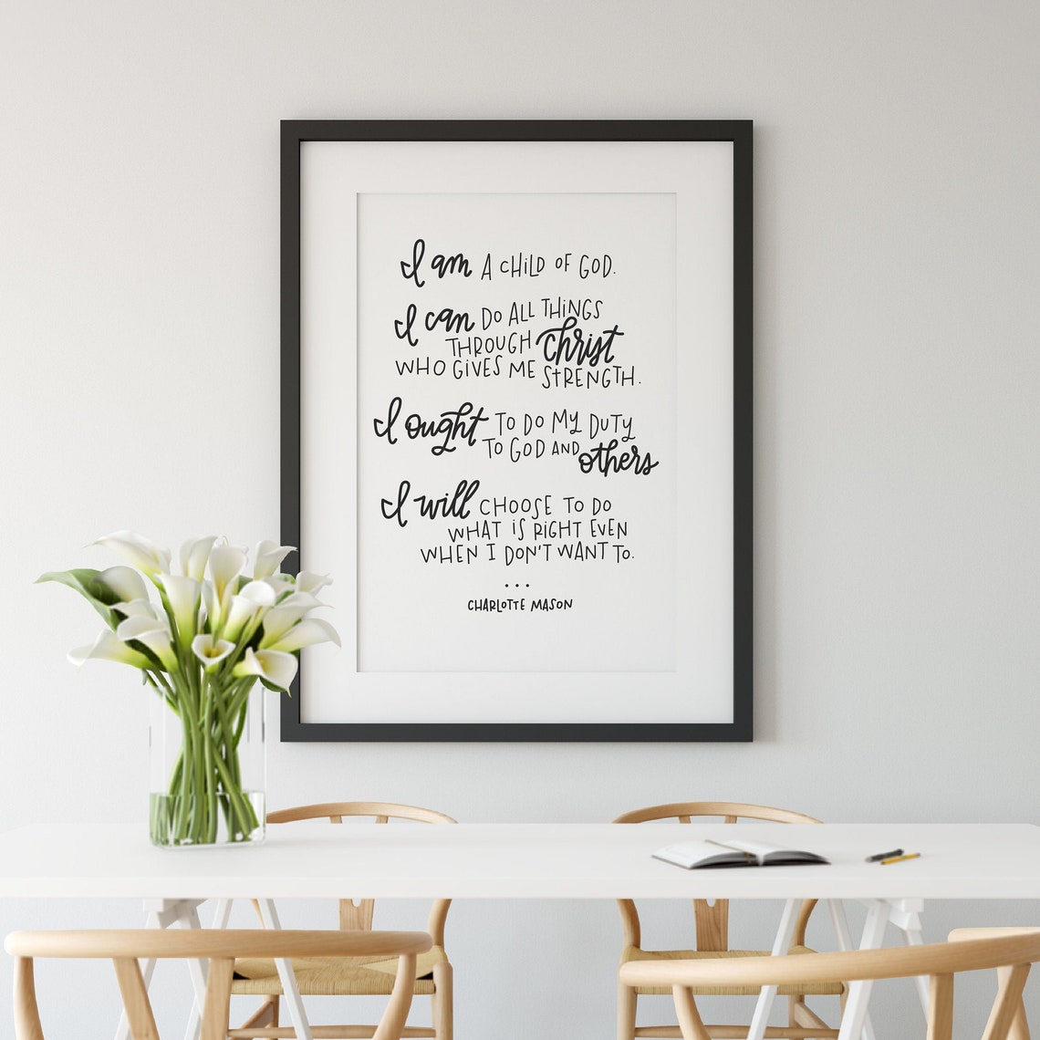 Charlotte Mason Quote, Homeschool, Art Print, Classroom Graphic - Etsy