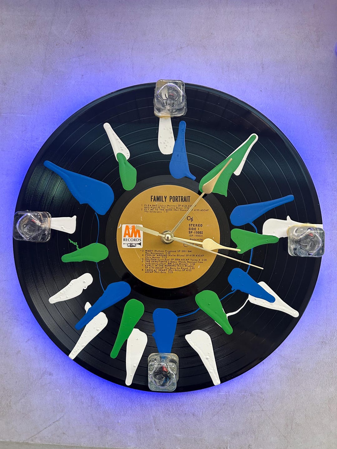 Splatter Paint Clock W/flies - Etsy