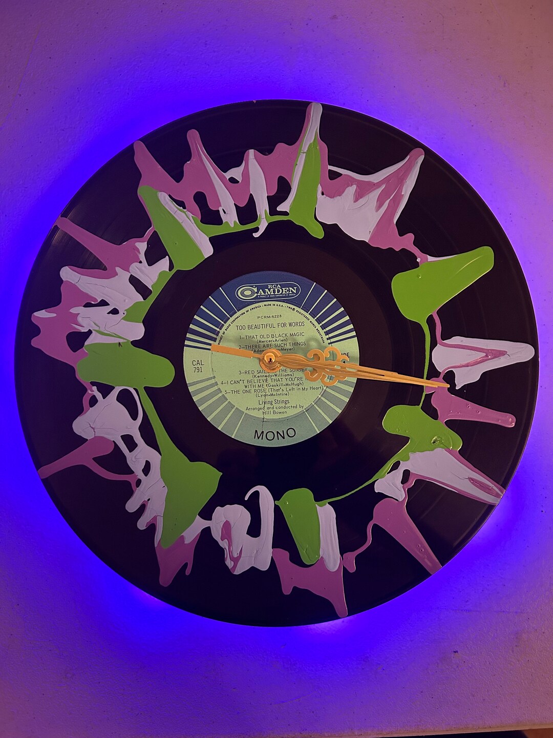 Splatter Paint Clock - Etsy