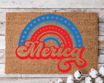 American Flag Door Mat - Etsy