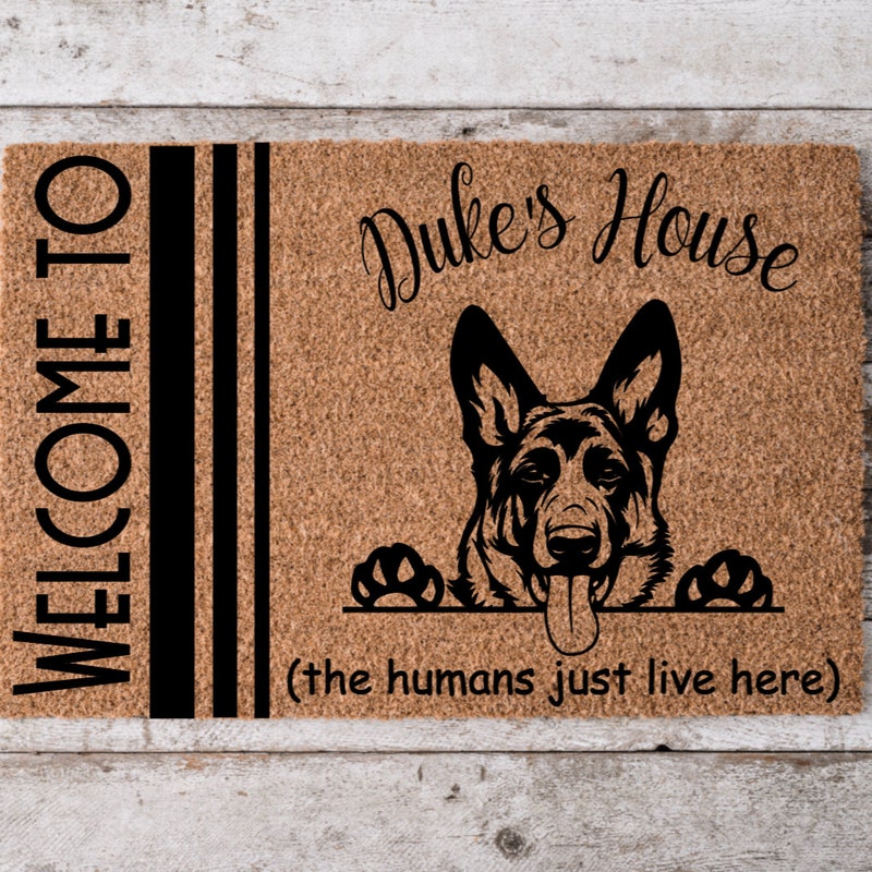 Customizable Doormat Dogs - Etsy